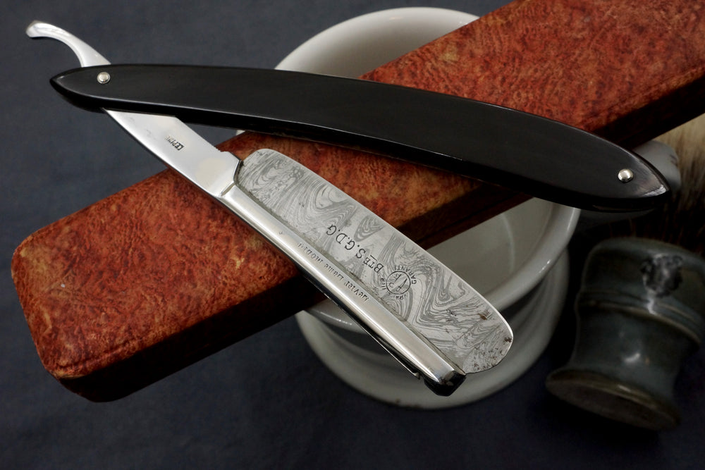 Rasoir droit français entièrement restauré des années 1800 - Fabriqué