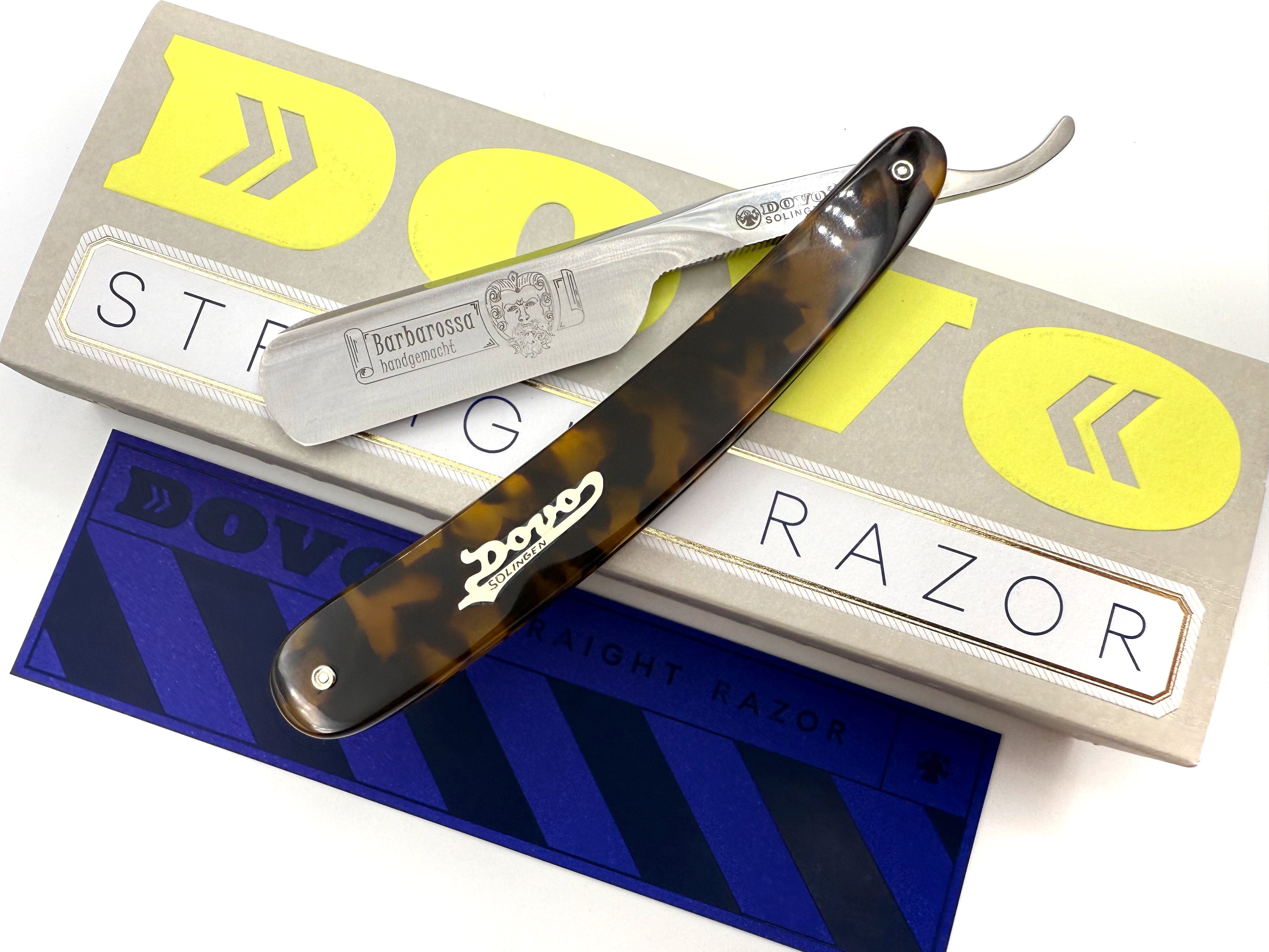 Dovo "Barbarossa" Faux Tortoise Handle 5/8 Full Hollow Solingen Straig