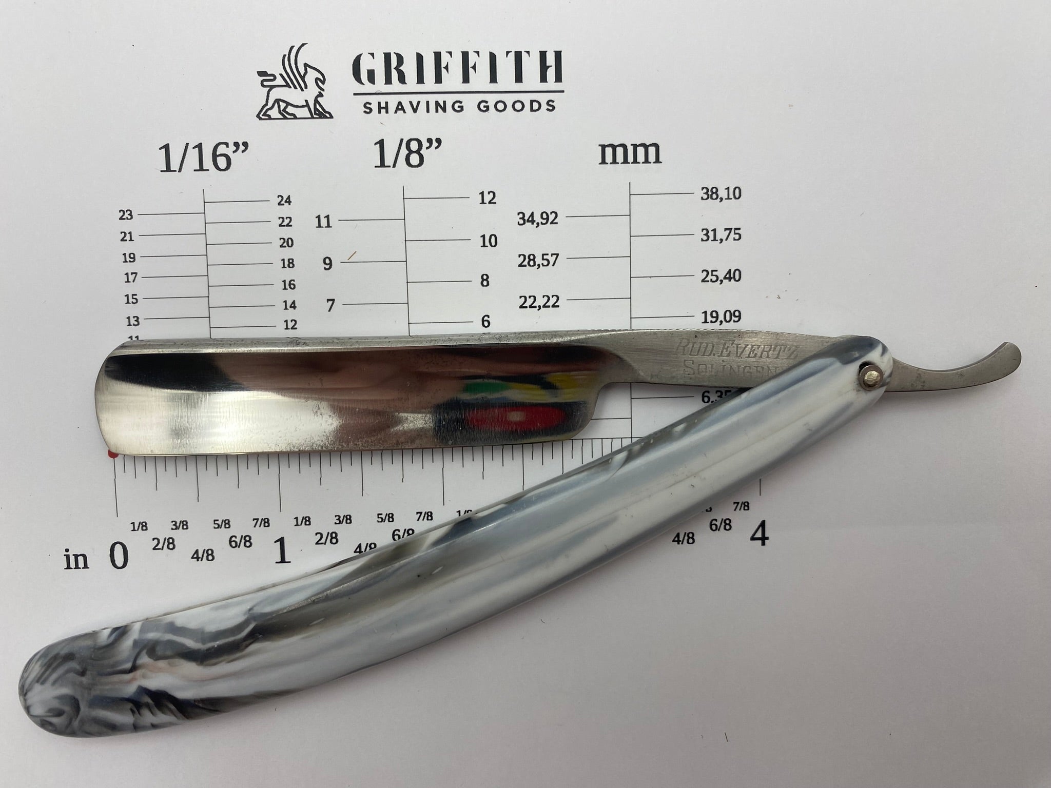 Vintage Rud. Evertz Solingen German Straight Razor for Restoration