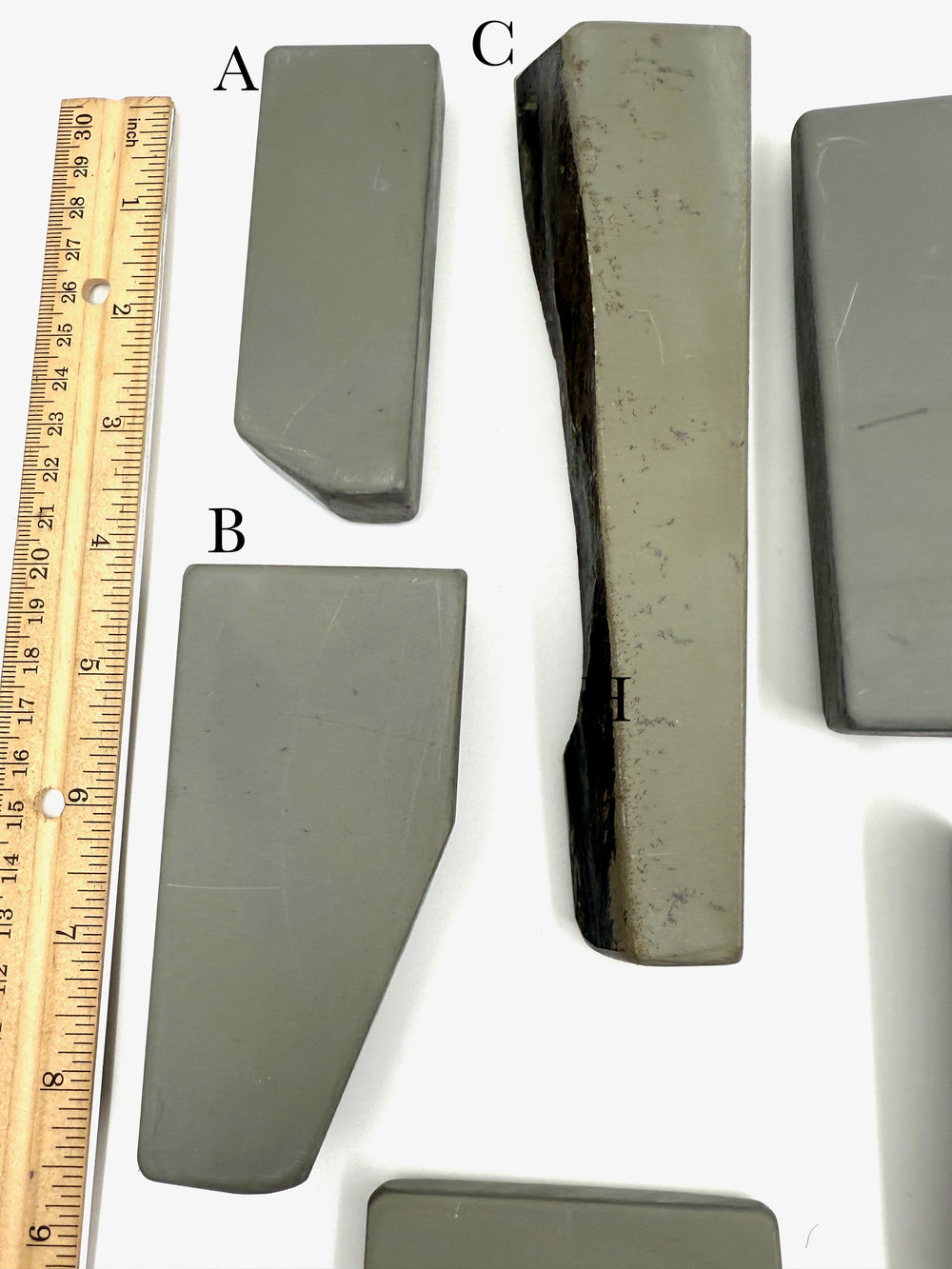 Thuringian Yellow Green & Light Green German Water Razor Hones - Like