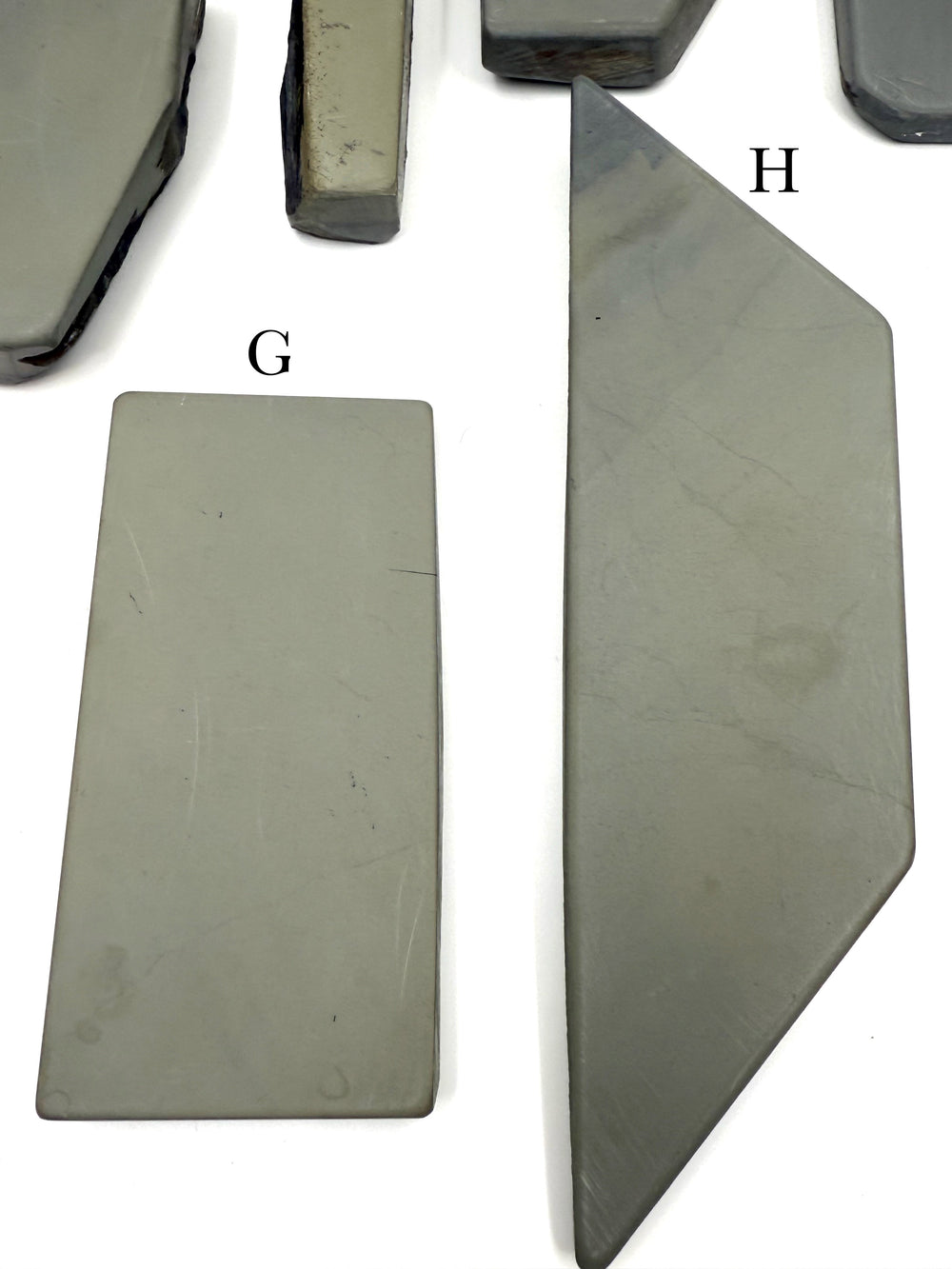 Thuringian Yellow Green & Light Green German Water Razor Hones - Like